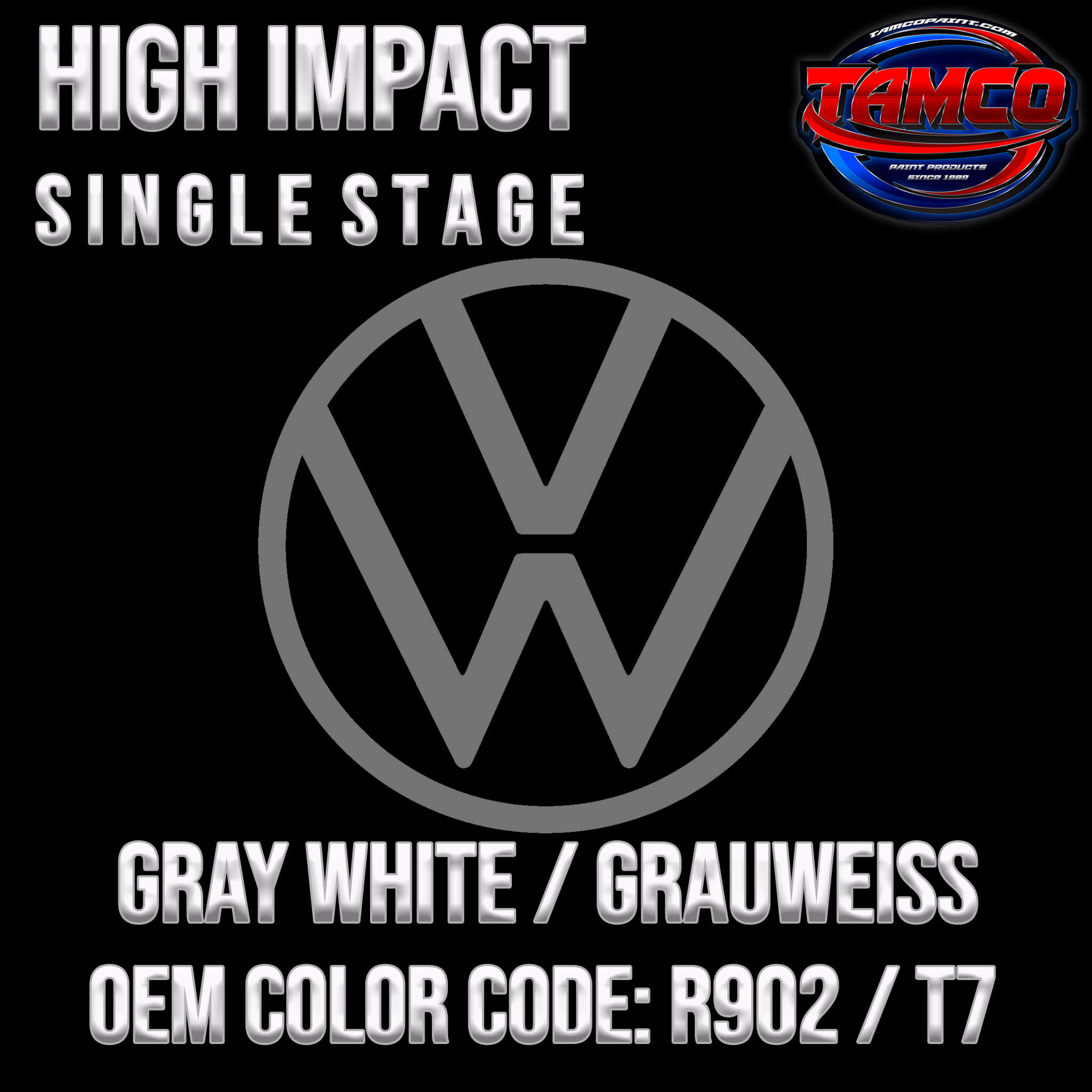 Volkswagen Gray White / Grauweiss | R902 / T7 | 1992-2003 | OEM High I