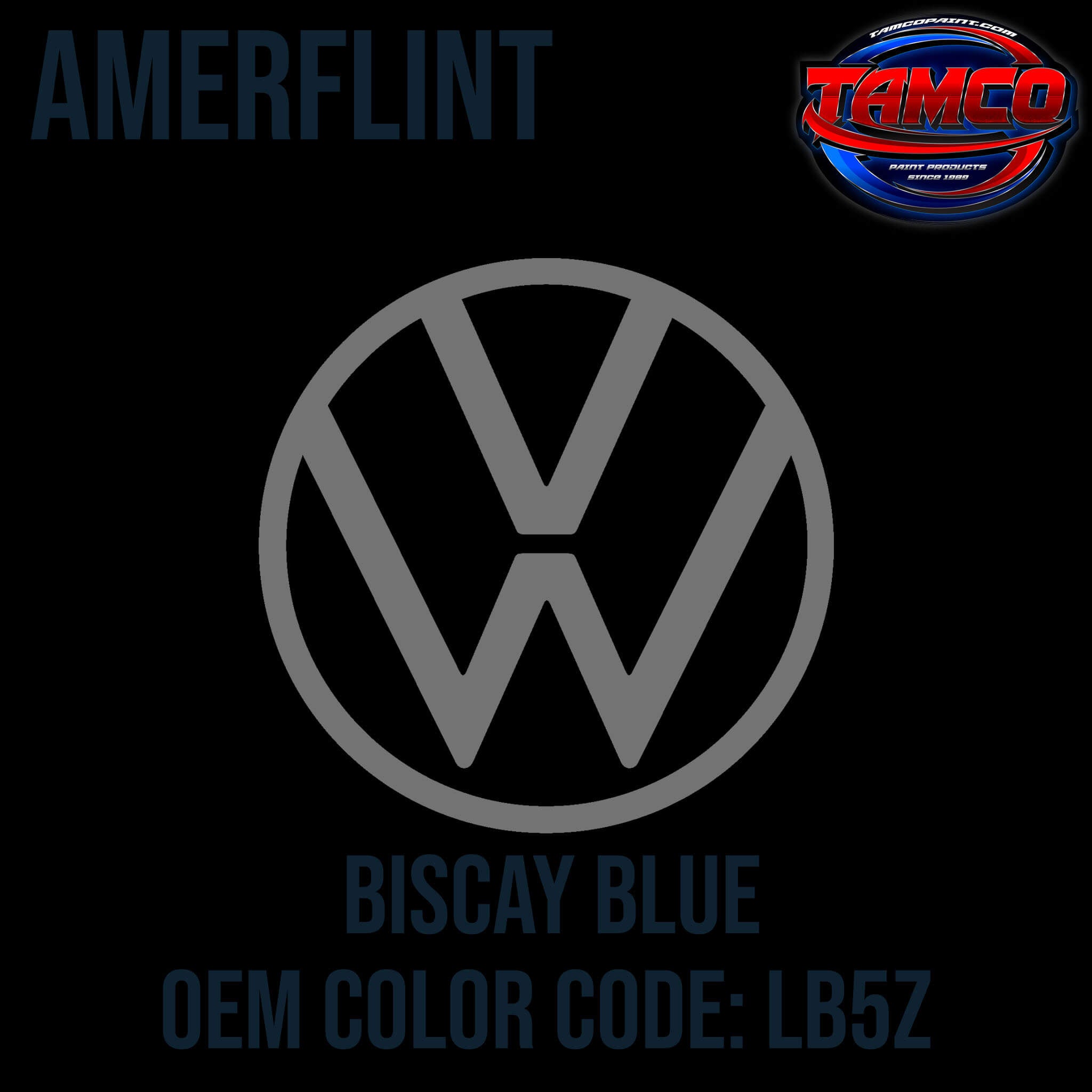 Volkswagen Biscay Blue | LB5Z | 1983-1988 | OEM Amerflint II Series Si