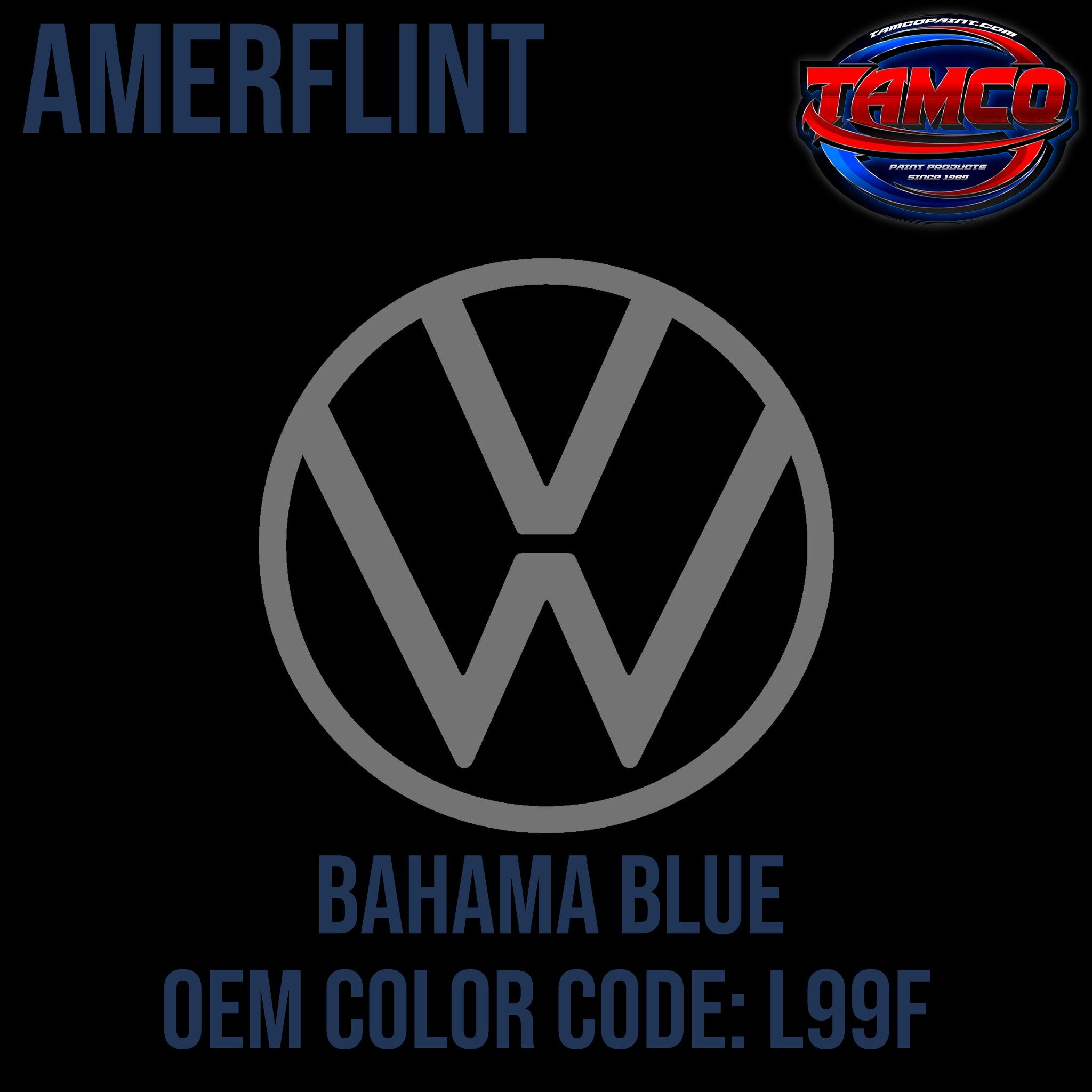 Volkswagen Bahama Blue | L99F | 1977-1978 | OEM Amerflint II Series Si