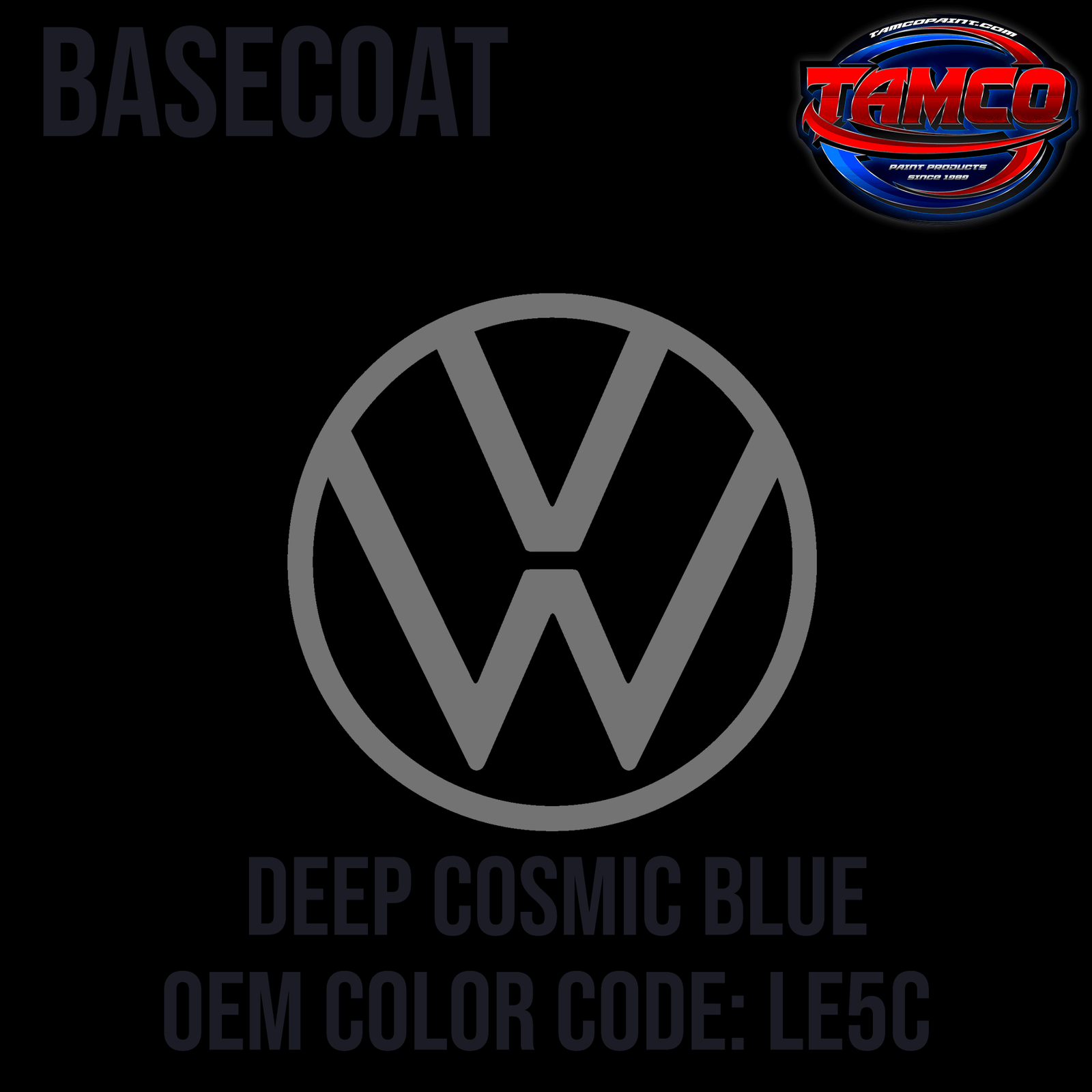 Volkswagen Deep Cosmic Blue | LE5C | 1985-1986 | OEM Basecoat