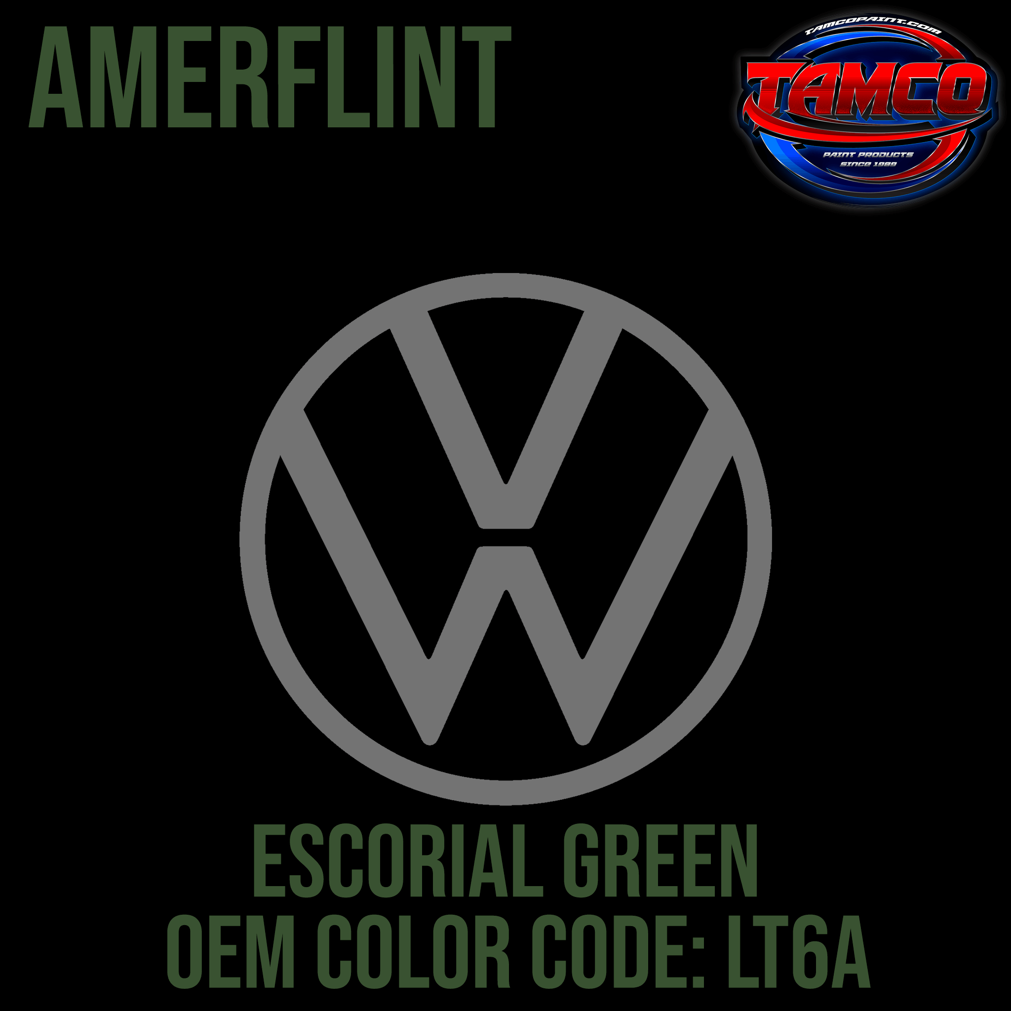 Volkswagen Escorial Green | LT6A/ N1 | 1982-1984 | OEM Amerflint II ...