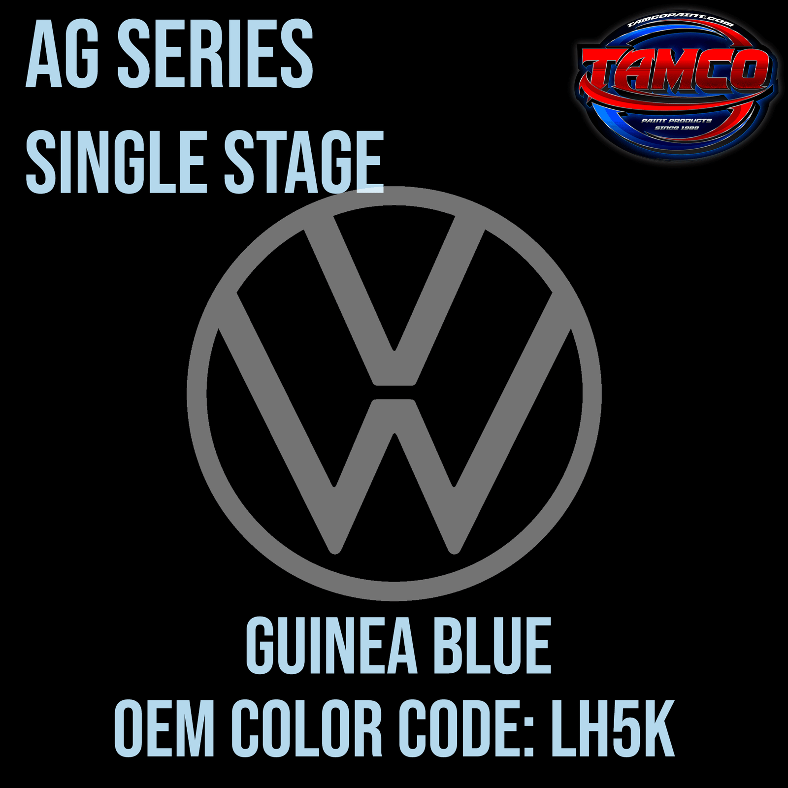 Volkswagen Guinea Blue | LH5K | 1980-1982 | OEM AG Series Single Stage