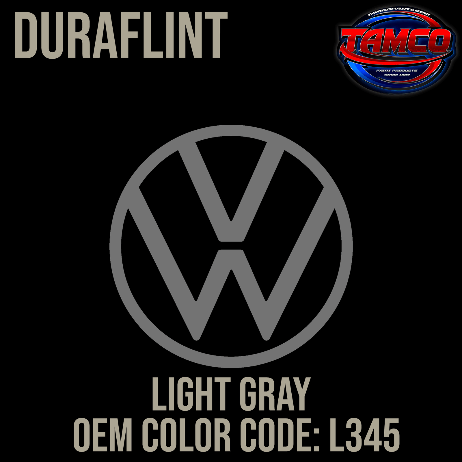 Volkswagen Light Gray | L345 | 1958-1980 | OEM DuraFlint Series Single