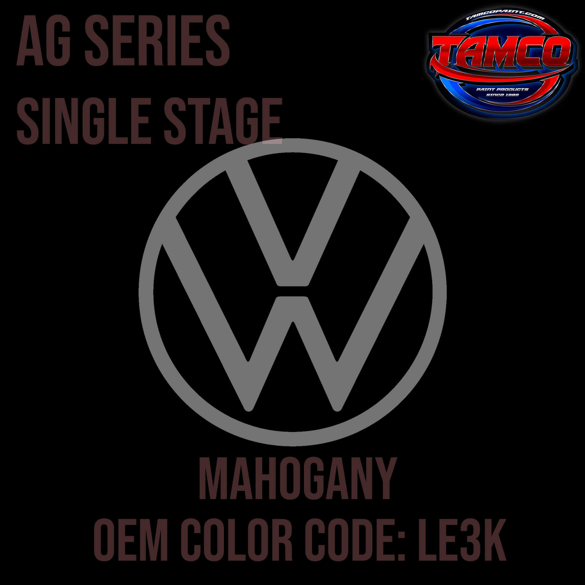 Volkswagen Mahogany | LE3K | 1982-1984 | OEM AG Series Single Stage