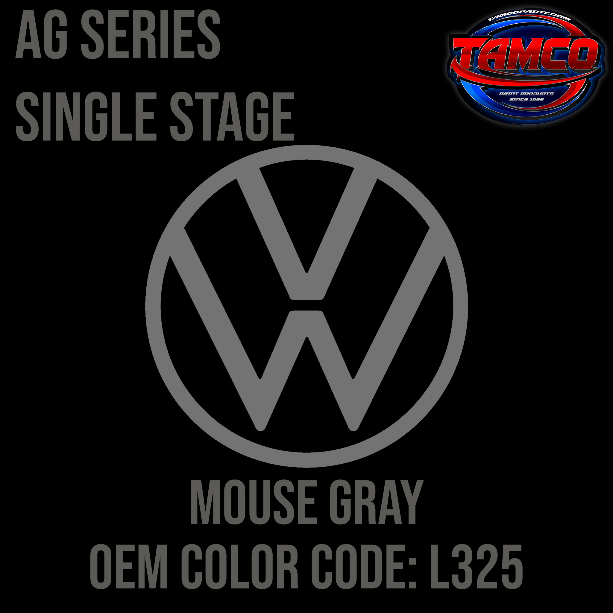 Volkswagen Mouse Gray | L325 | 1961-1965 | OEM AG Series Single Stage