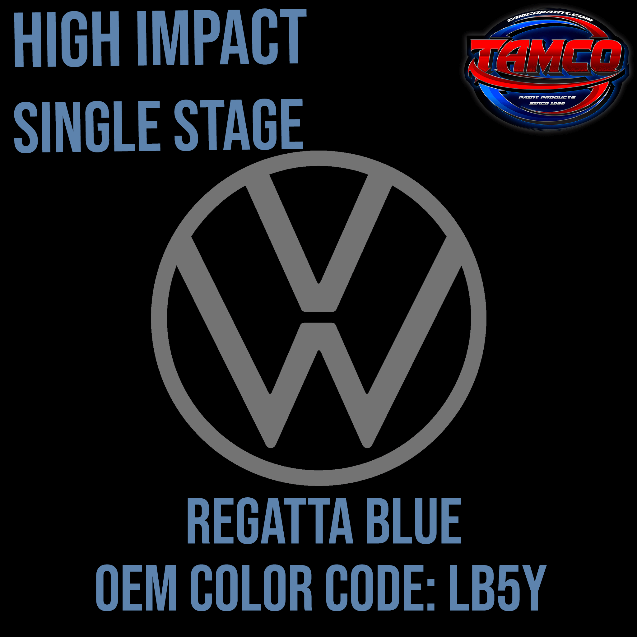 Volkswagen Regatta Blue | LB5Y | 1981-1983 | OEM High Impact Series Si