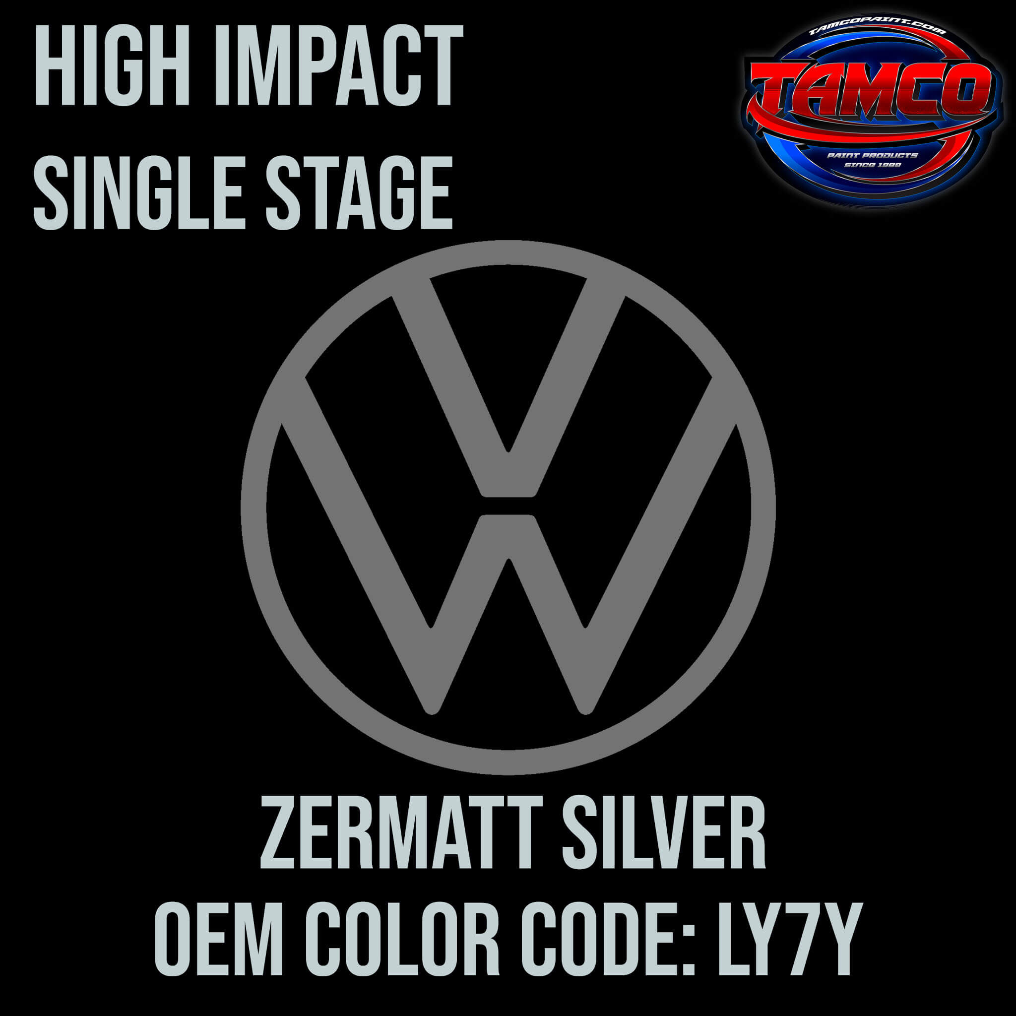 Volkswagen Zermatt Silver | LY7Y | 1983-1990 | OEM High Impact Series