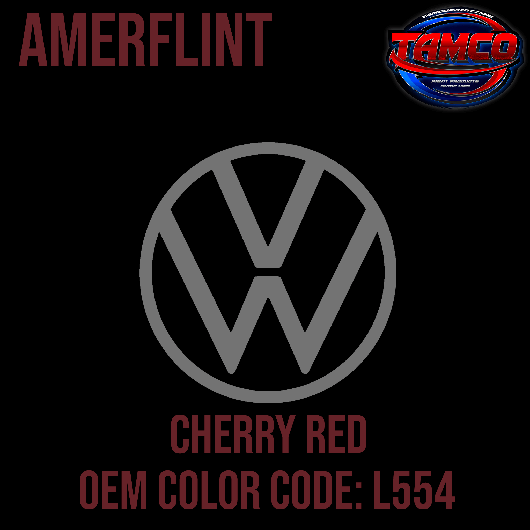 Volkswagen Cherry Red | L554 | 1965-1969 | OEM Amerflint II Series Sin