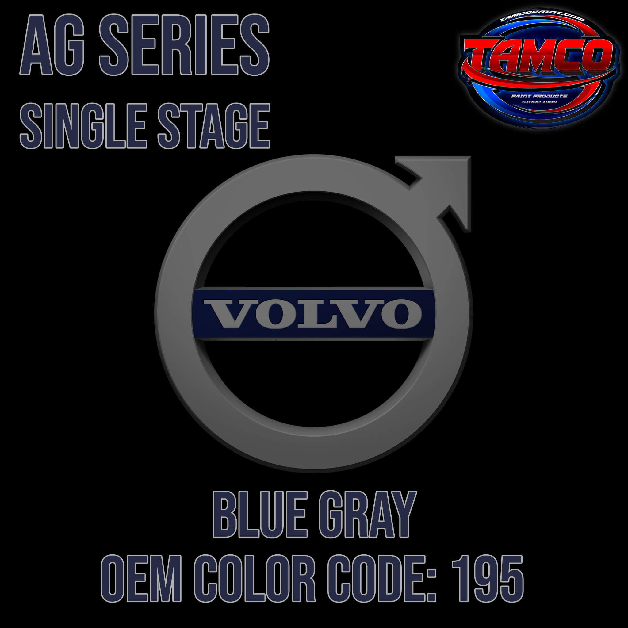 Volvo Blue Gray | 195 | 1982-1988 | OEM AG Series Single Stage