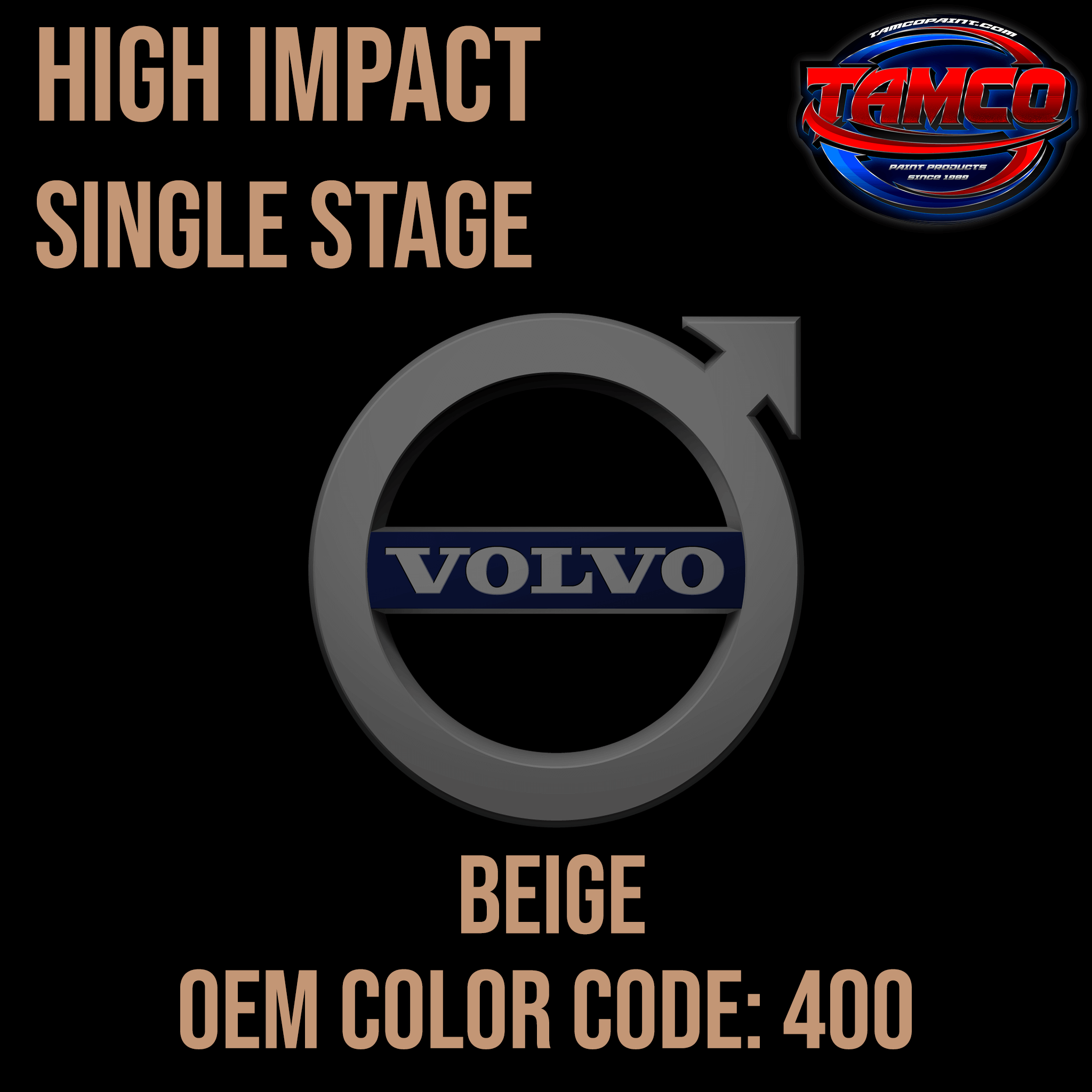 Volvo Beige | 400 | 1986 - 1993 | OEM High Impact Series Single Stage