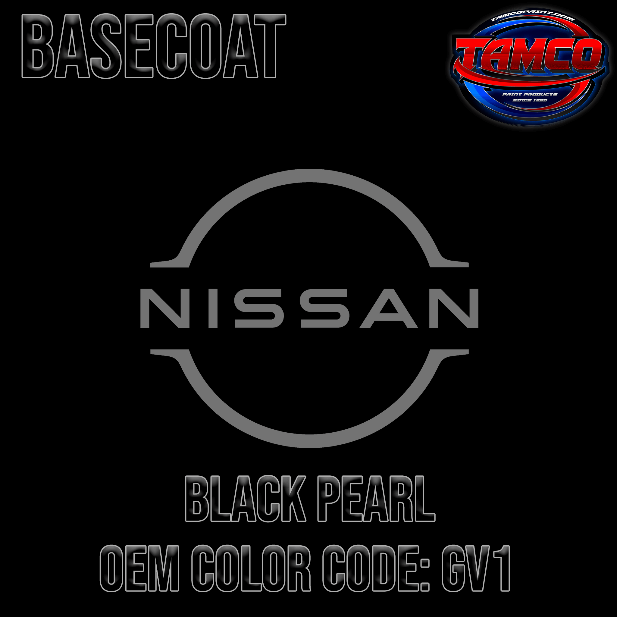 Nissan Black Pearl | GV1 | 1999 | OEM Basecoat