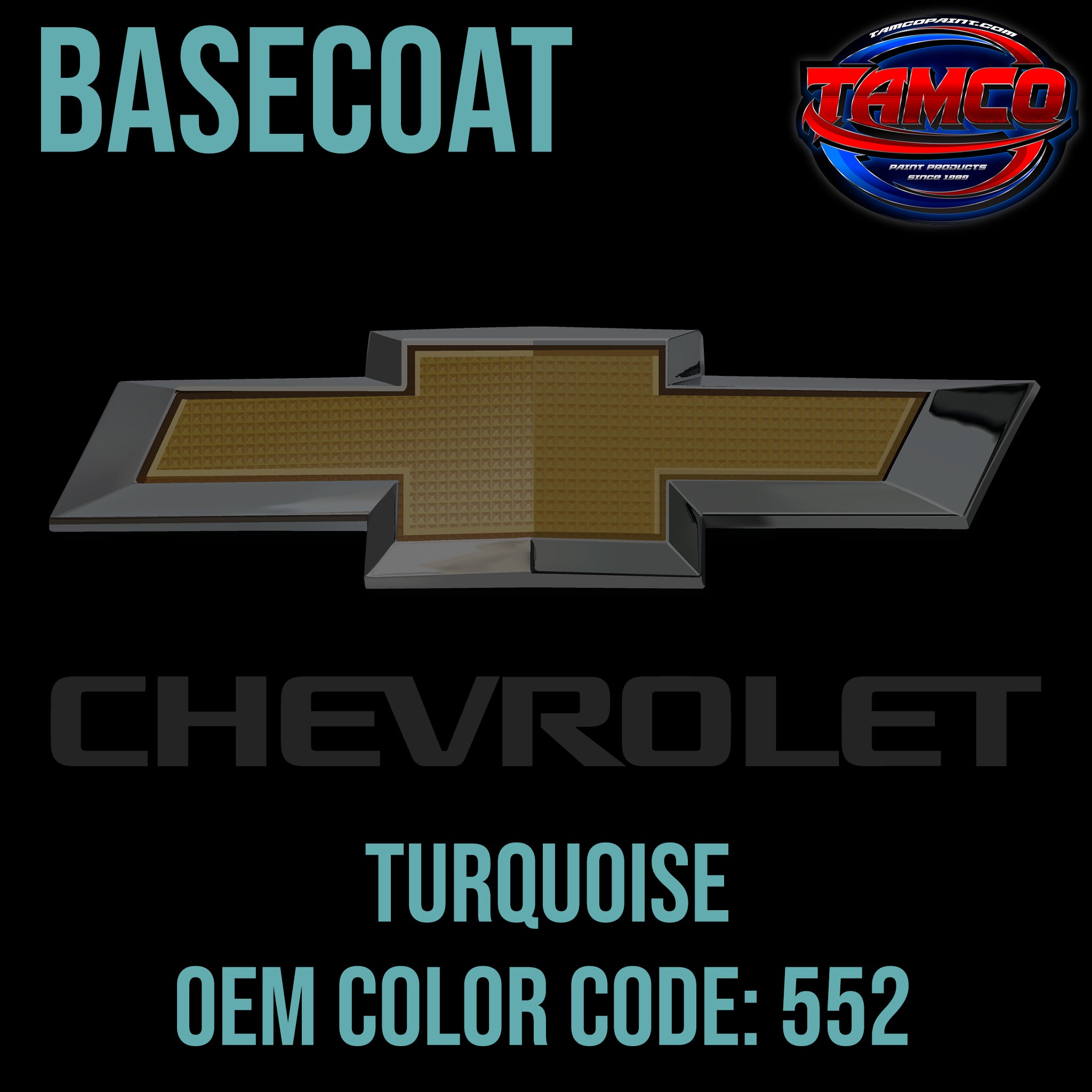 Chevrolet Turquoise | 552 | 1954 | OEM Basecoat