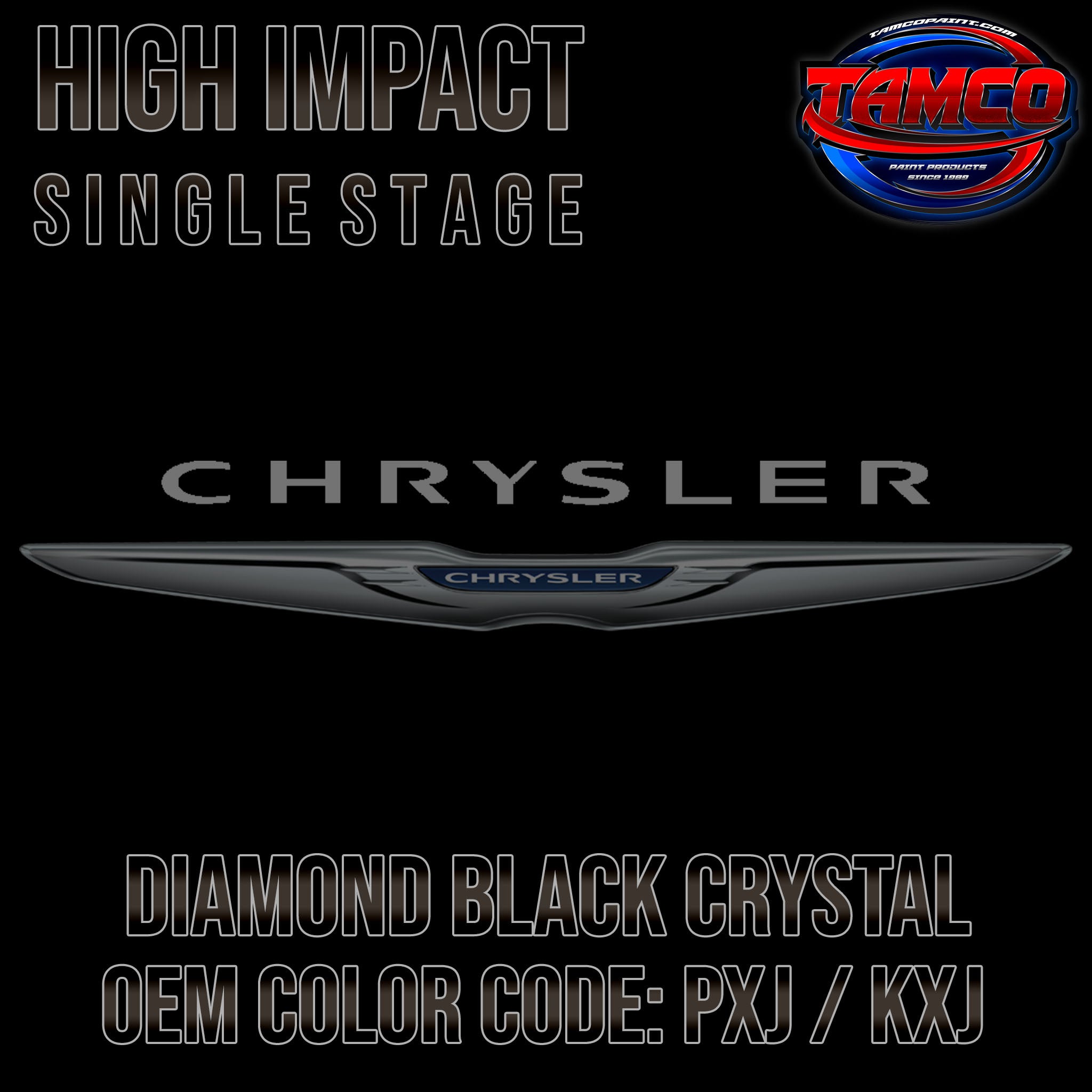 Chrysler Diamond Black Crystal | PXJ / KXJ | 2017-2022 | OEM High Impa