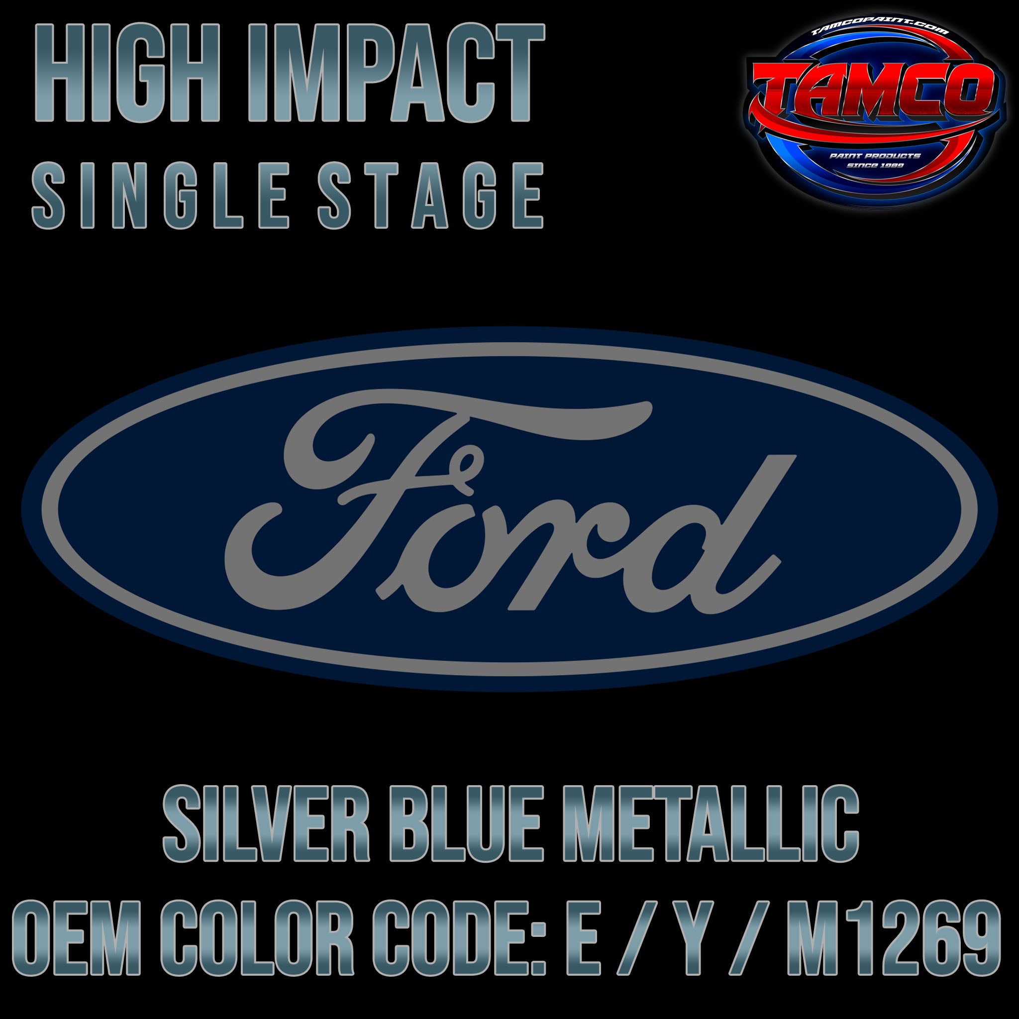 Ford Silver Blue Metallic | E / Y / M1269 | 1960-1966 | OEM High Impac