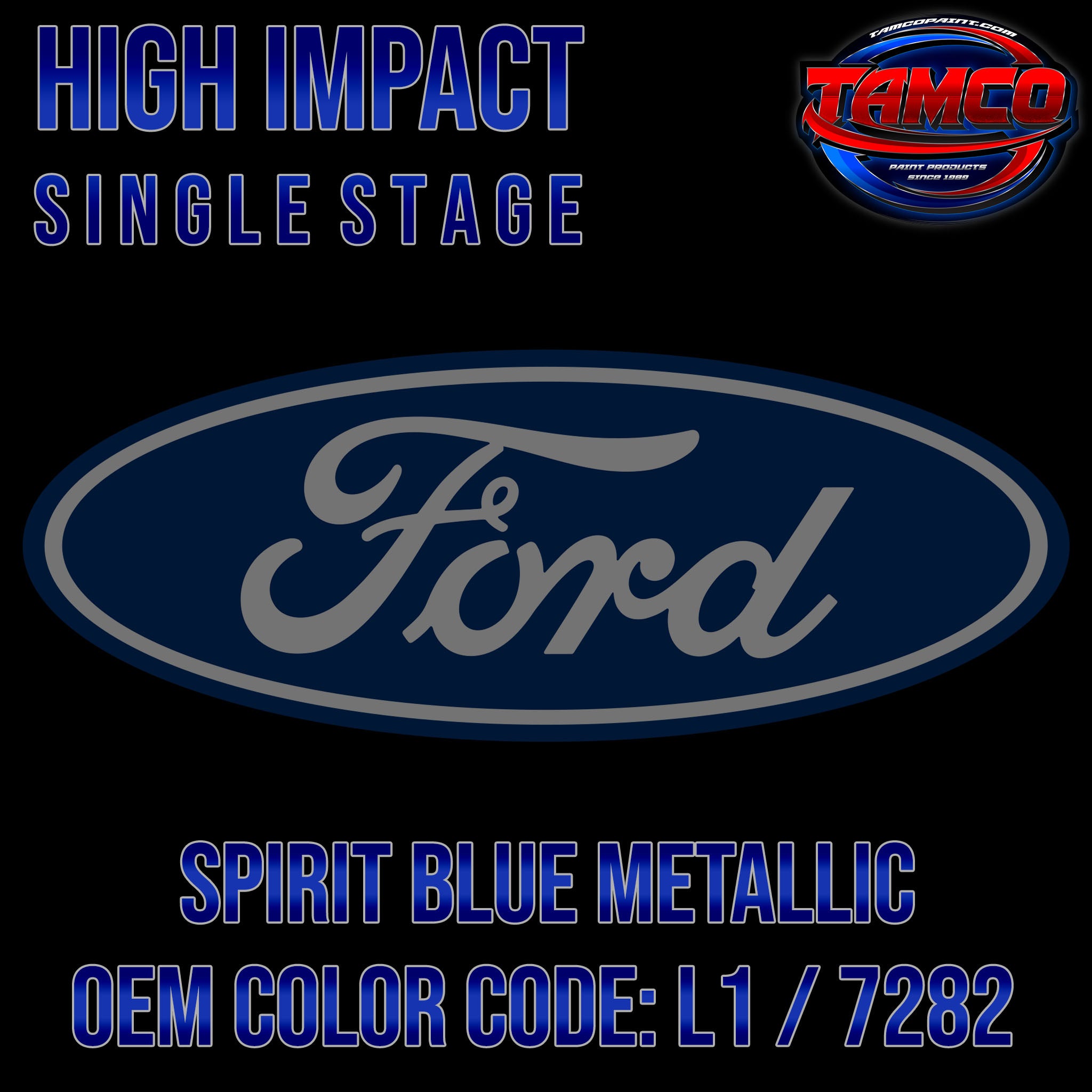 Ford Spirit Blue Metallic | L1 / 7282 | 2013-2015 | OEM High Impact Si