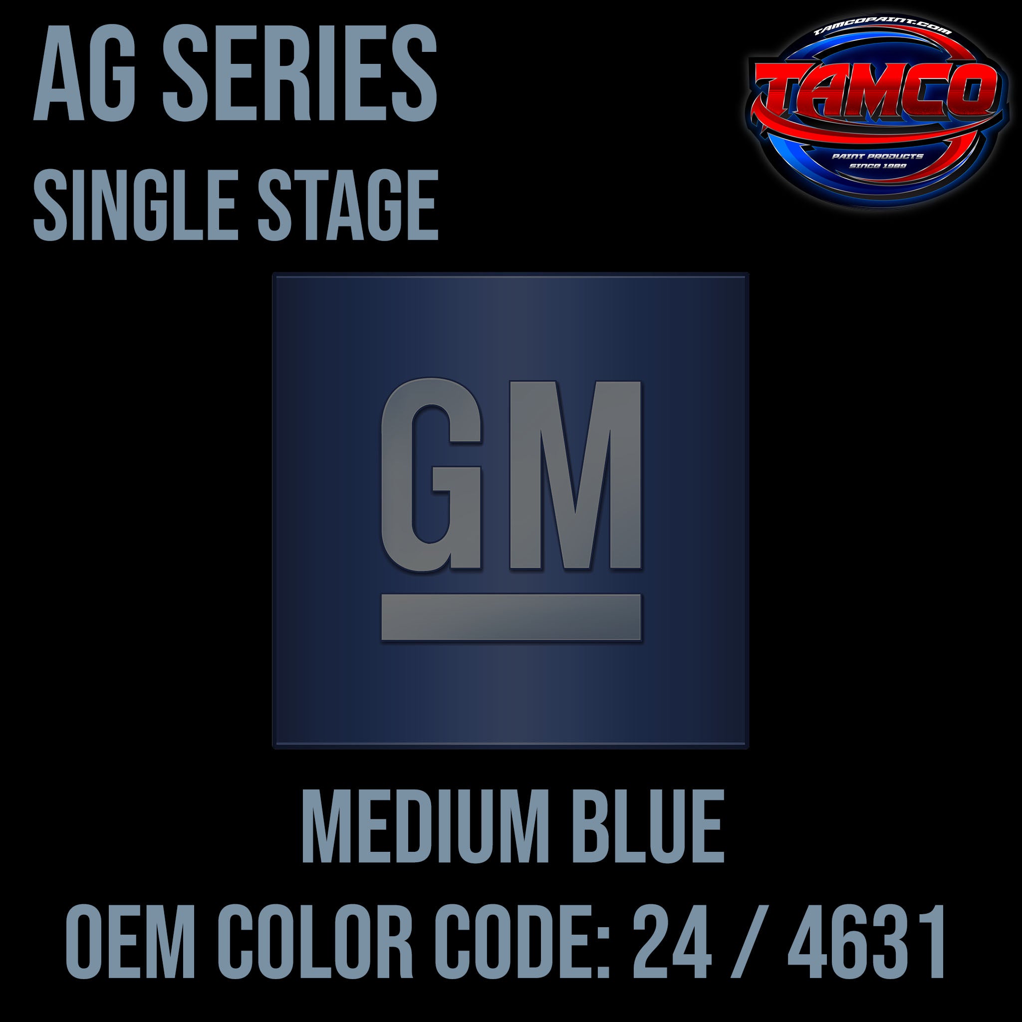GM Medium Blue | 24 / 4631 | 1975-1977 | OEM AG Series Single Stage