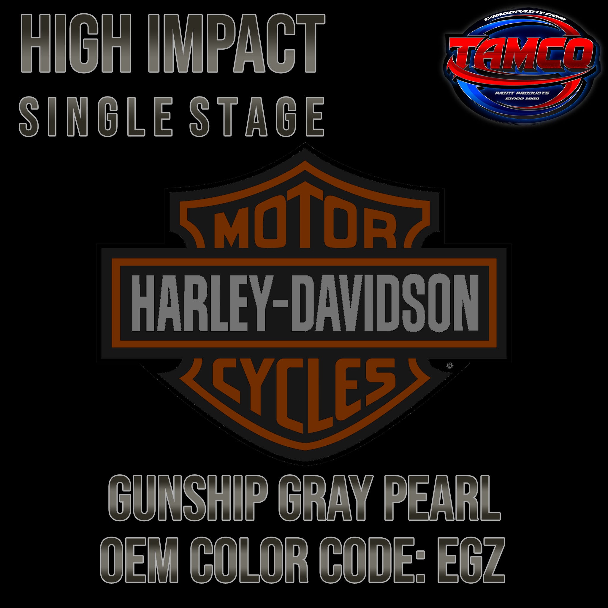 Harley Davidson Gunship Gray Pearl | EGZ | 2018 | OEM High Impact Sing