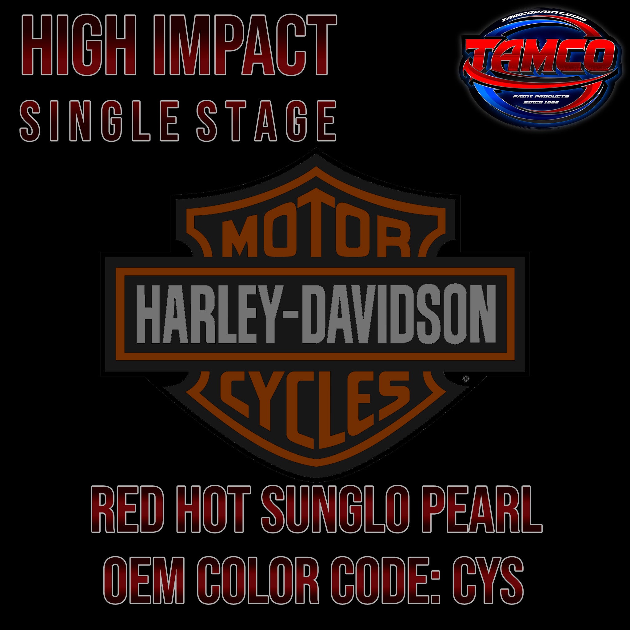 Harley Davidson Red Hot Sunglo Pearl | CYS | 2009-2010 | OEM High Impa