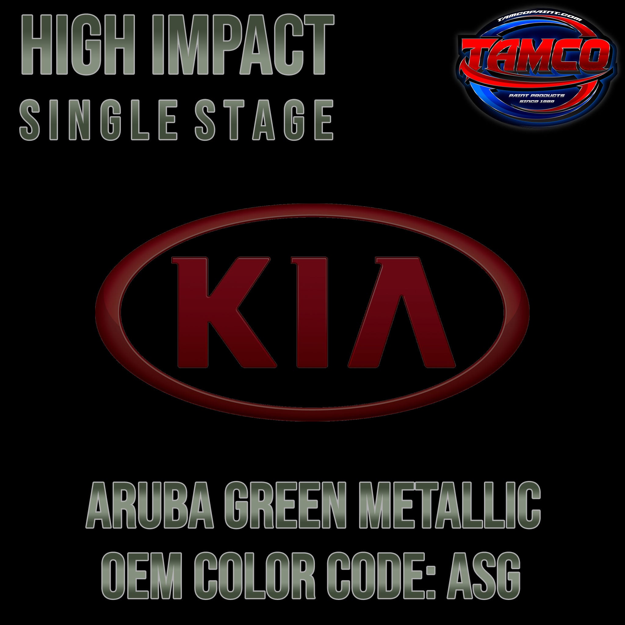 Kia Aruba Green Metallic | ASG | 2021-2023 | OEM High Impact Single St