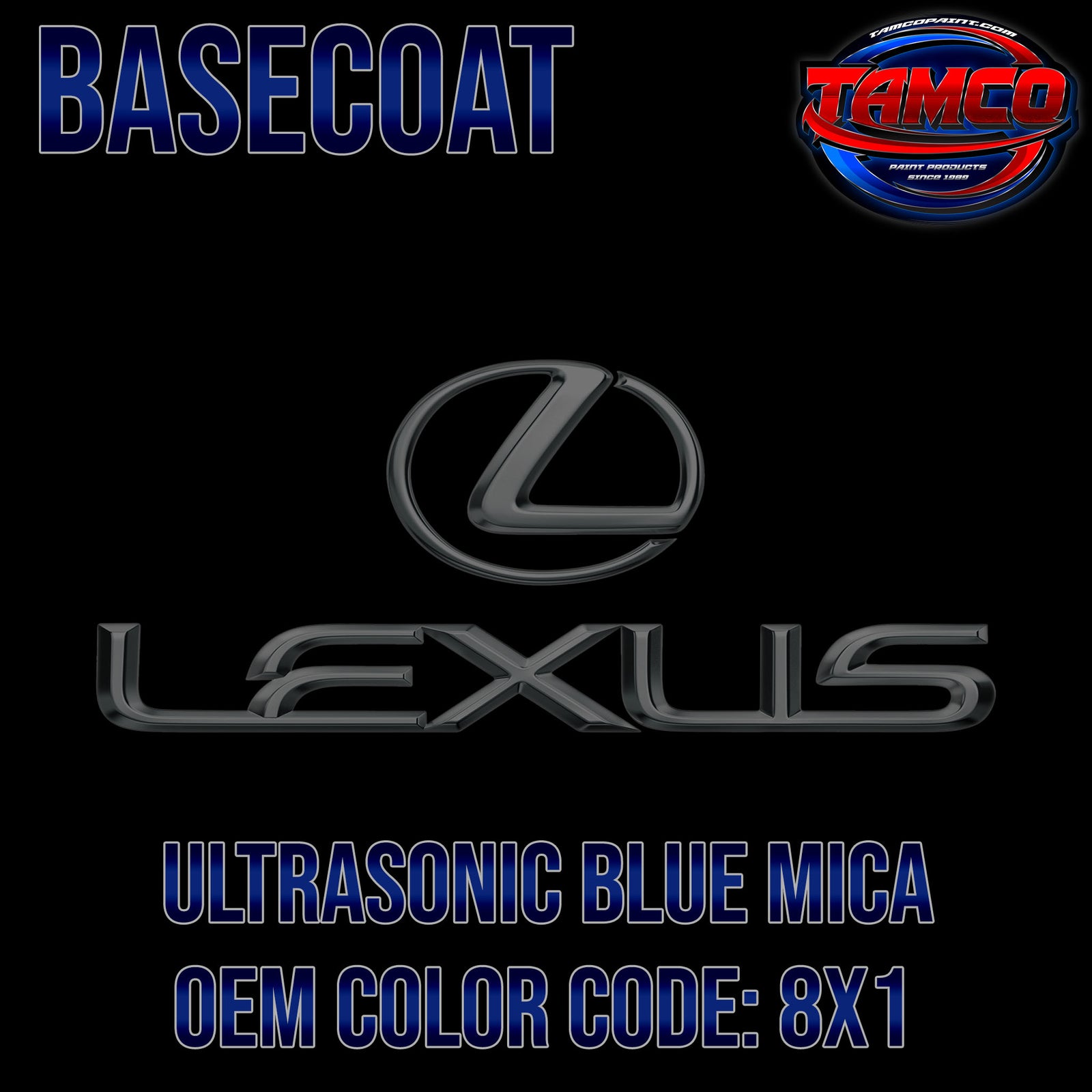 Lexus Ultrasonic Blue Mica | 8X1 | 2015-2022 | OEM 2K Tri-Stage Baseco