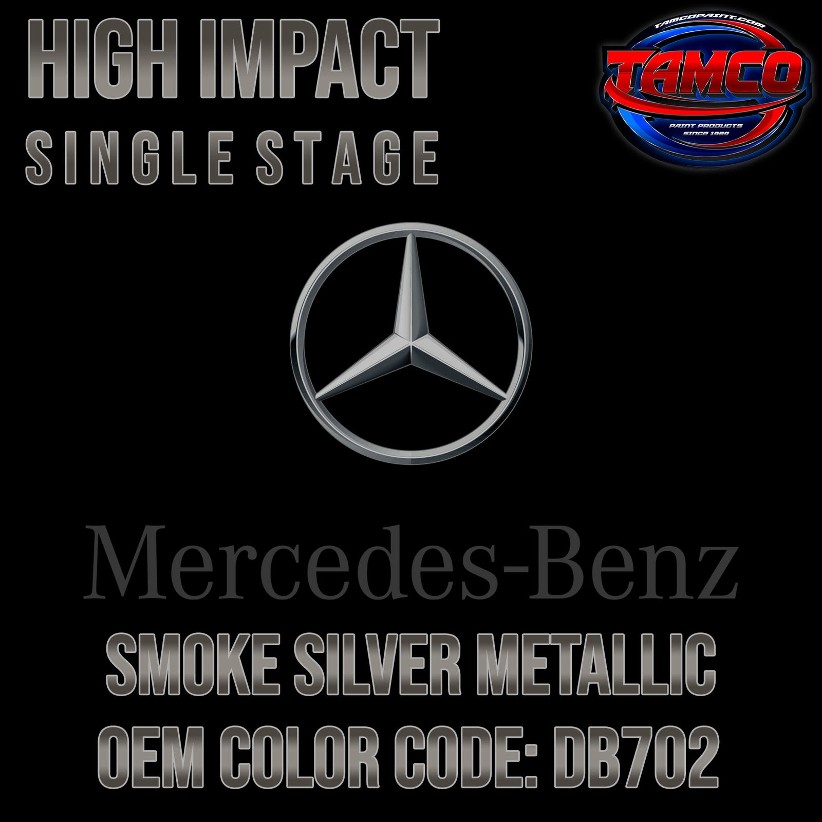 Mercedes Benz Smoke Silver Metallic | DB702 | 1985-1999 | OEM High Imp