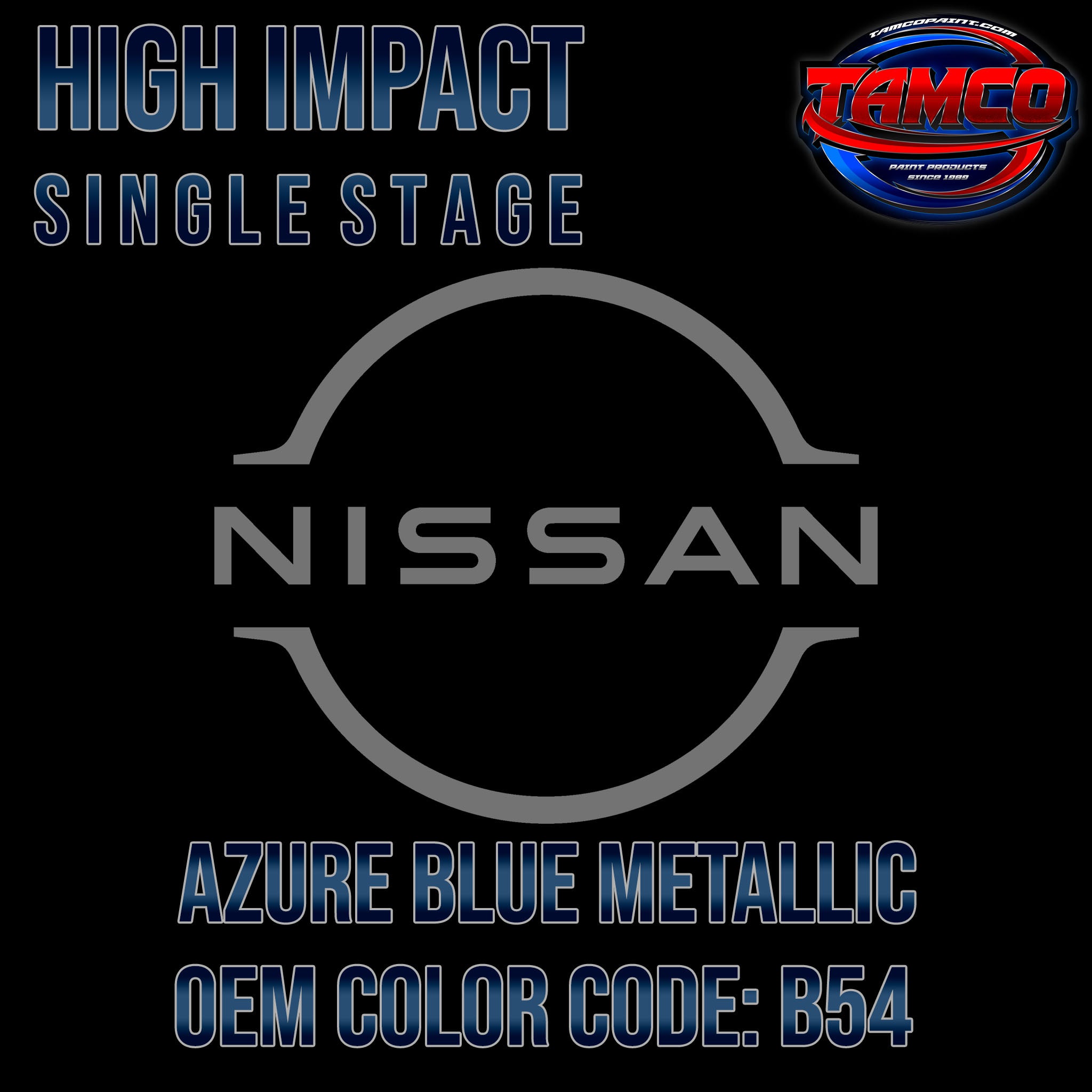 Nissan Azure Blue Metallic | B54 | 2008-2010 | OEM High Impact Single