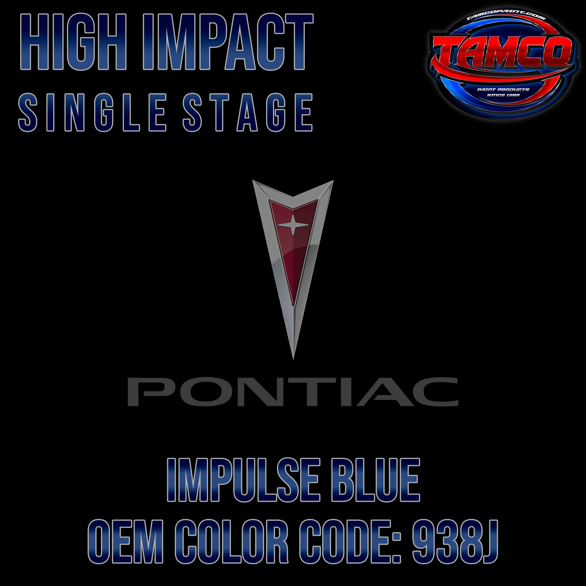 Pontiac Impulse Blue | 24U / 938J | 2004-2006 | OEM High Impact Single