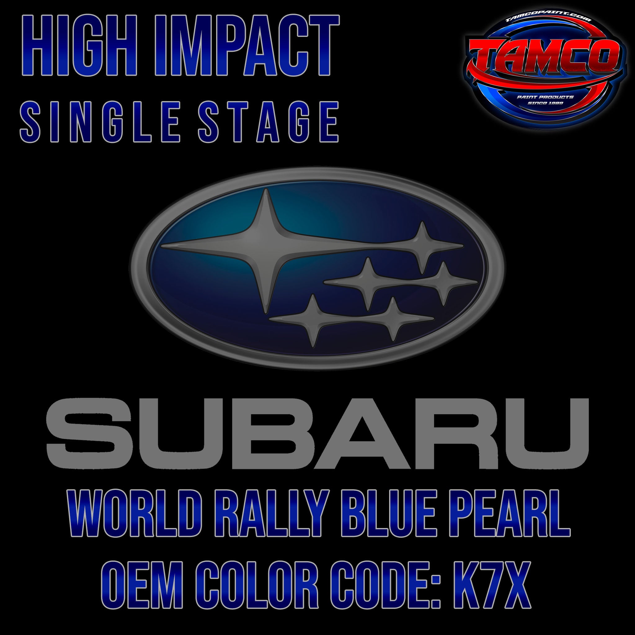 Subaru World Rally Blue Pearl | K7X | 2015-2023 | OEM High Impact Sing