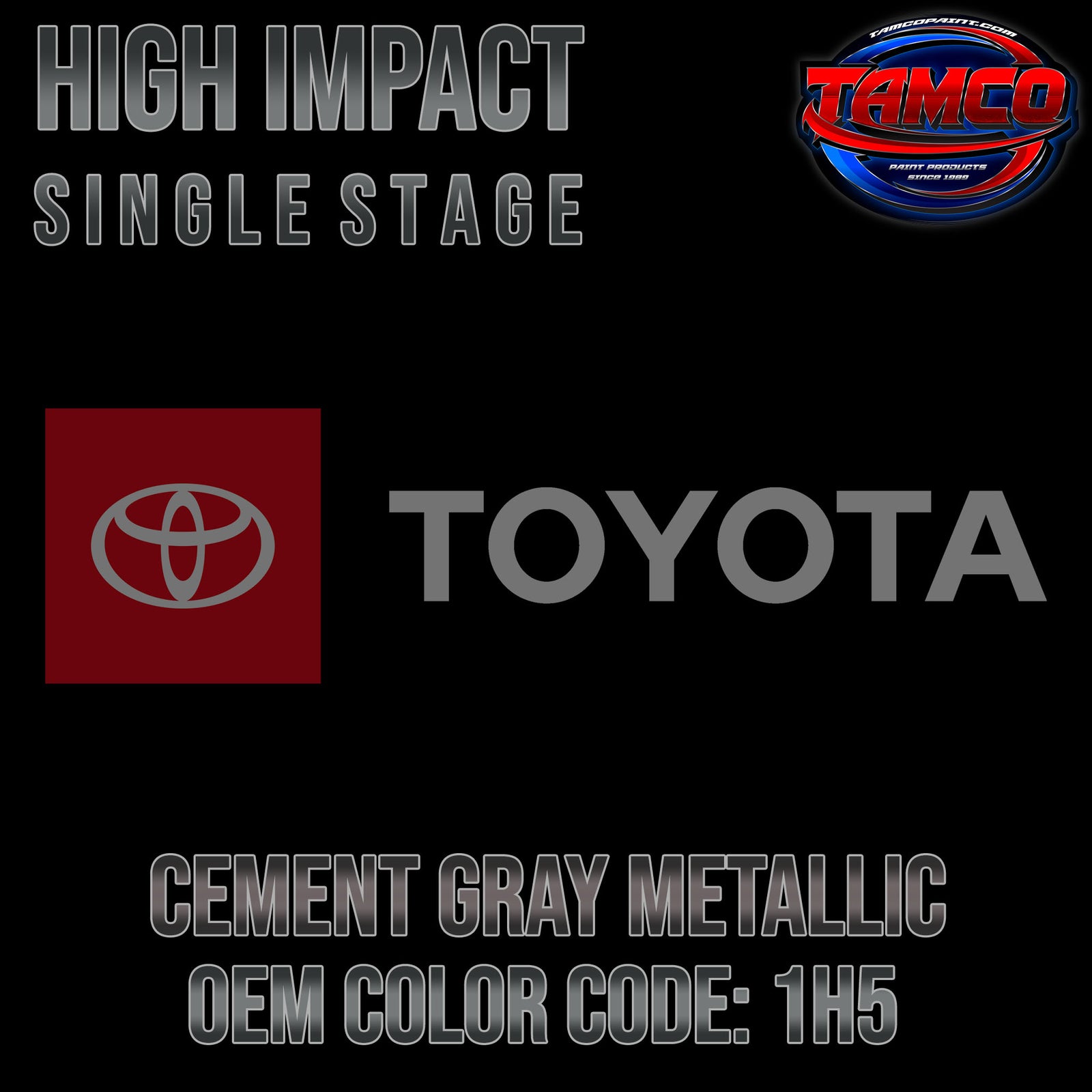 Toyota Cement Gray Metallic | 1H5 | 2011-2022 | OEM High Impact Single